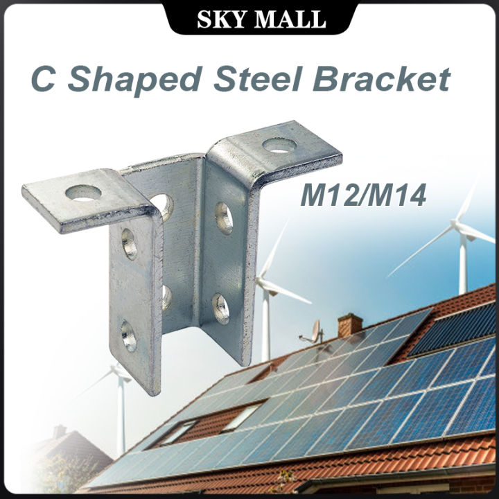 M12 M14 C-Shaped Steel Bracket Anti-Seismic Bracket Welding-Free Base ...
