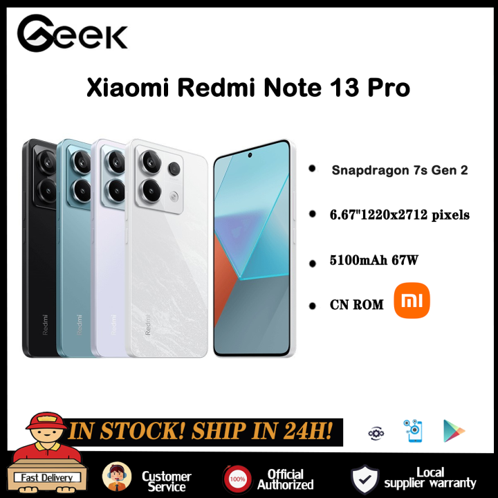 Xiaomi Redmi Note 13 Pro 5G China Rom 6.67"OLED 200MP Snapdragon7sGen2 ...