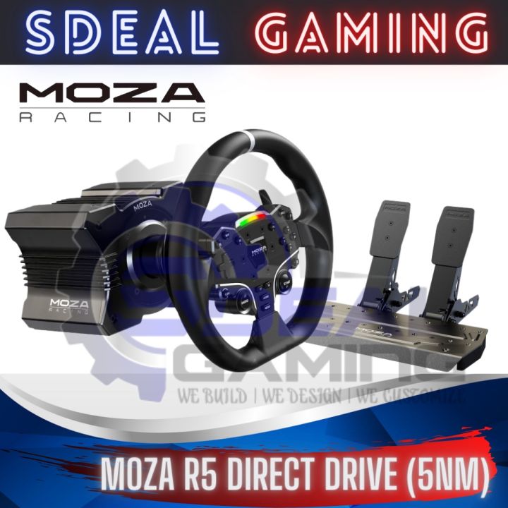 Moza racing R5 direct drive DD complete set 2/3 pedals with steering ...