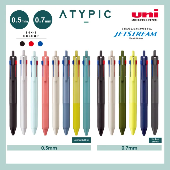Uni Jetstream 3-Color Ballpoint Pen 0.5mm/ 0.7mm | Lazada Singapore