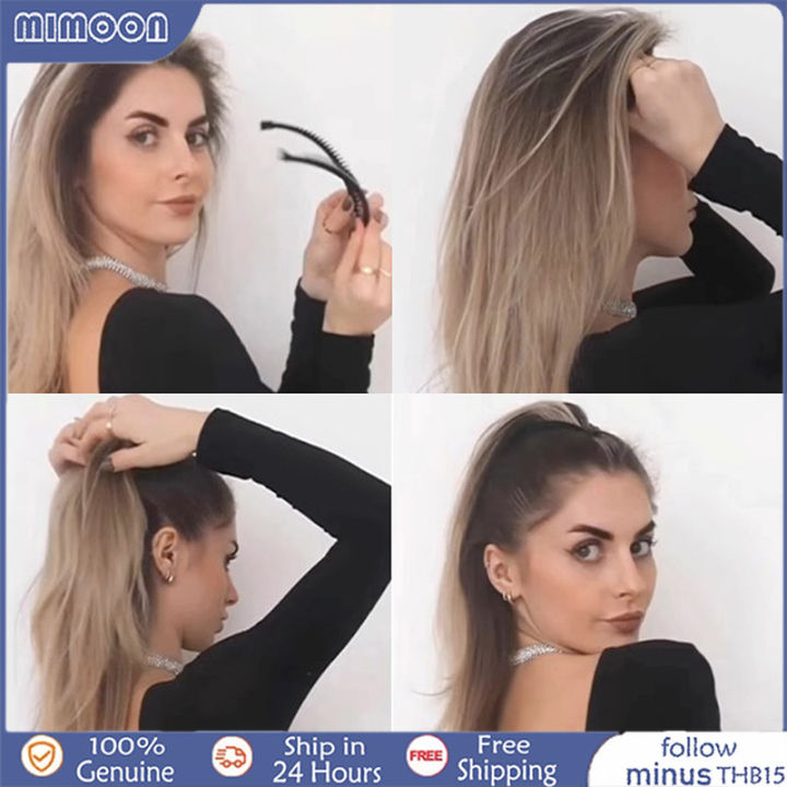 เวอร์ชั่นเกาหลีคลื่นผมหวีกล้วยคลิปดัดผมง่าย MIMOON | Lazada.co.th