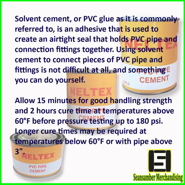 Neltex PVC Solvent Cement 100cc 200cc 400cc | Lazada PH