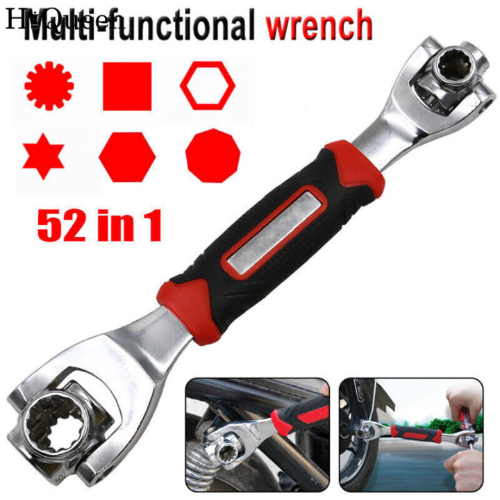 Universal Adjustable Wrench Multipurpose 52-in-1 Wrench 360 Degree ...