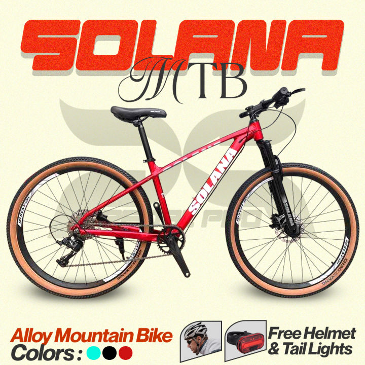 Solana Alloy Bike Aluminum Mountain Bike MTB Hydraulic Brakes 27.5 ...