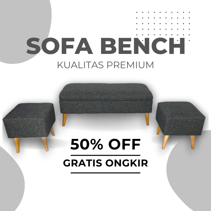 SOFA BENCH MINIMALIS KUALITAS PREMIUM (READY STOK/ BUKAN PO) | Lazada ...