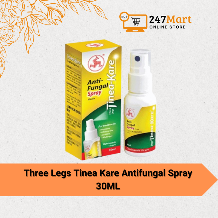 Three Legs Tinea Kare Antifungal Spray 30ML | Lazada