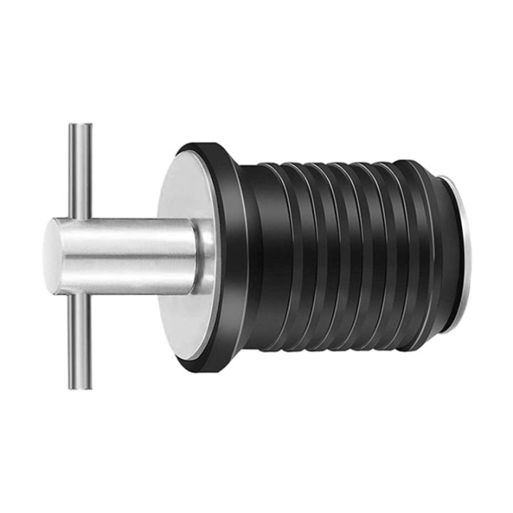 (HFBR) Marine Boat Drain Plug T-Handle Screw Adjustable Rubber Deck ...