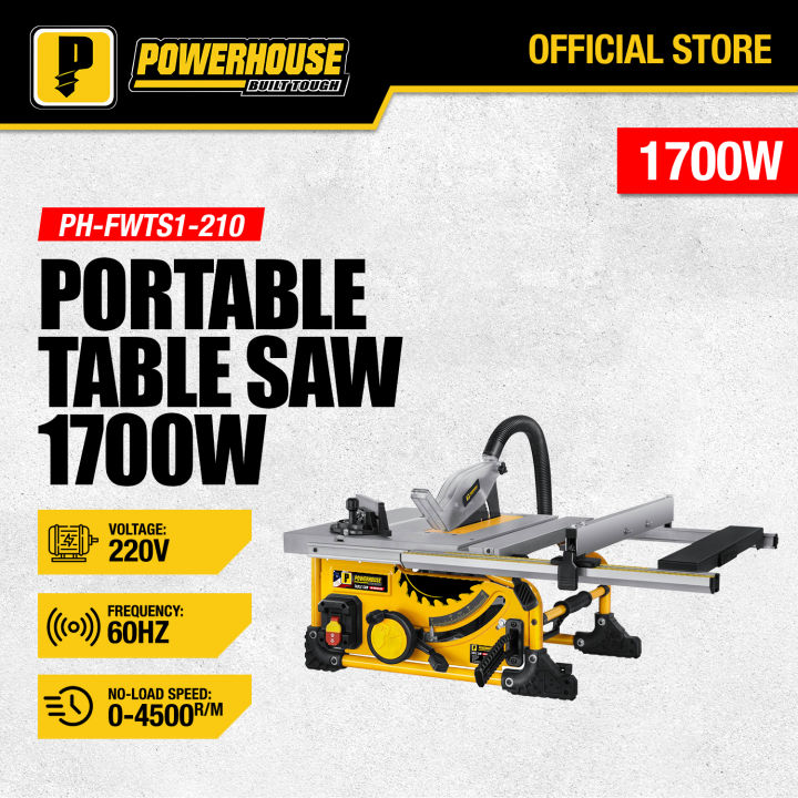 POWERHOUSE USA Professional Cutting Portable Table Saw Machine for wood ...