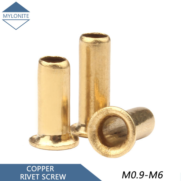 Ready Stock Brass Eyelet Rivet Nut Copper Hollow Grommet Hole Rivets ...