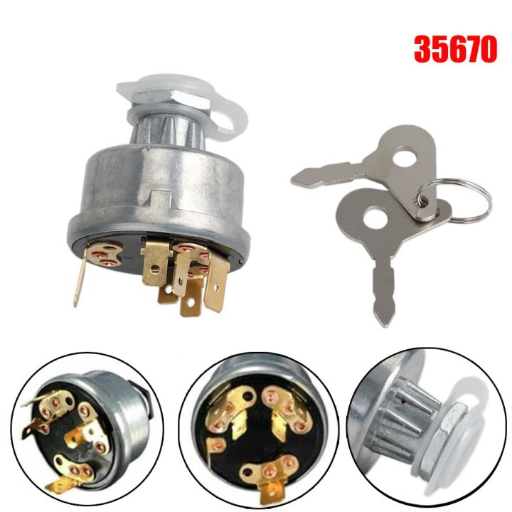Easy Installation Ignition Switch for Lucas 35670 Tractor with Four ...
