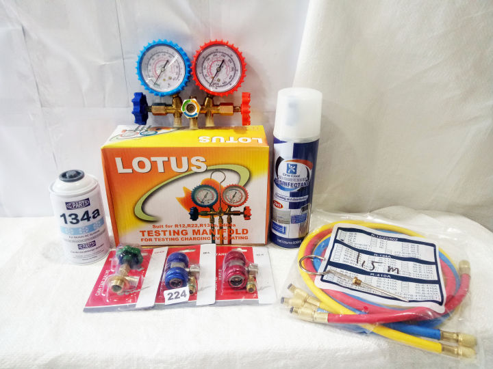 GF224- Paket- DOUBLE MANIFOLD LOTUS UPGRADE 1,5M-339- QC KRAN LOW&HIGHT ...