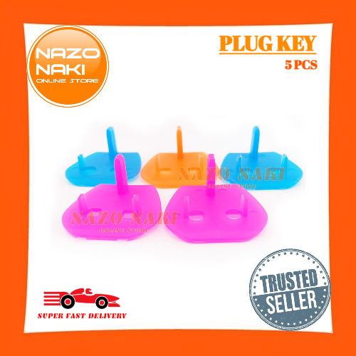 5PCS Plug Key Safety Plug Socket Key PVC Easy for 2 Pin Plug to Connect ...