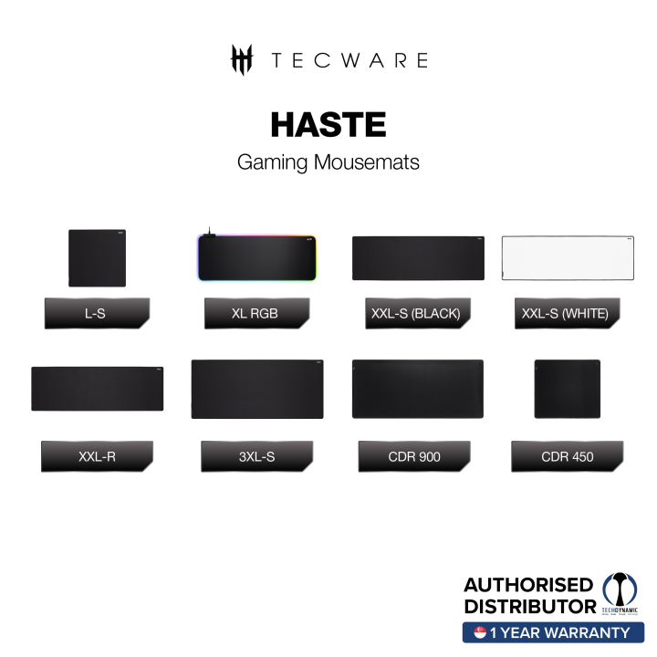Tecware Haste Series Gaming Mousemat [10 Options] | Lazada Singapore