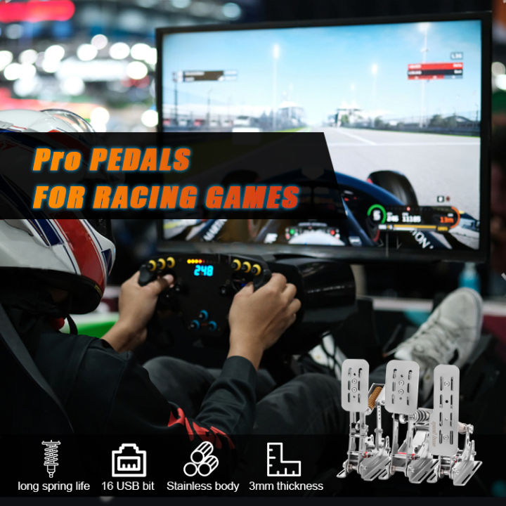 SIMJACK PRO Pedals Sim Racing Pedals PC Racing Simulator Pressure ...