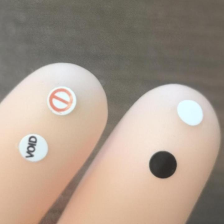 900pcs 3mm Small Screw Hole Sticker Brittle Paper Security Label ...