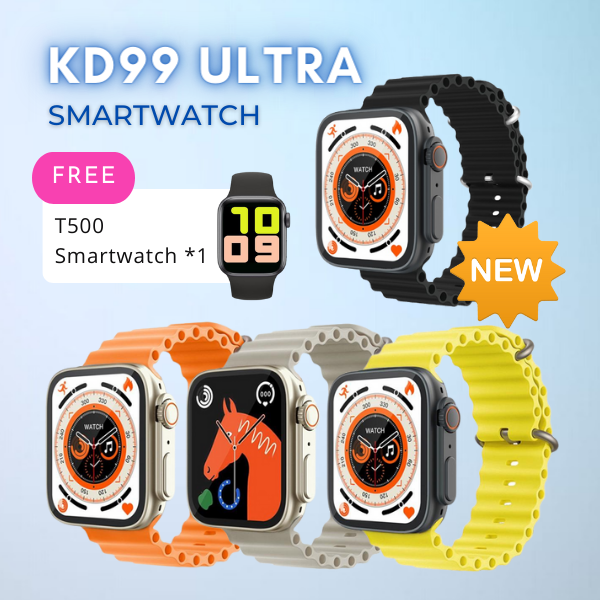 🔥NEW🔥KD99 Ultra Smartwatch 2022 Free T500 Smartband Smart Watch 8 Ultra ...