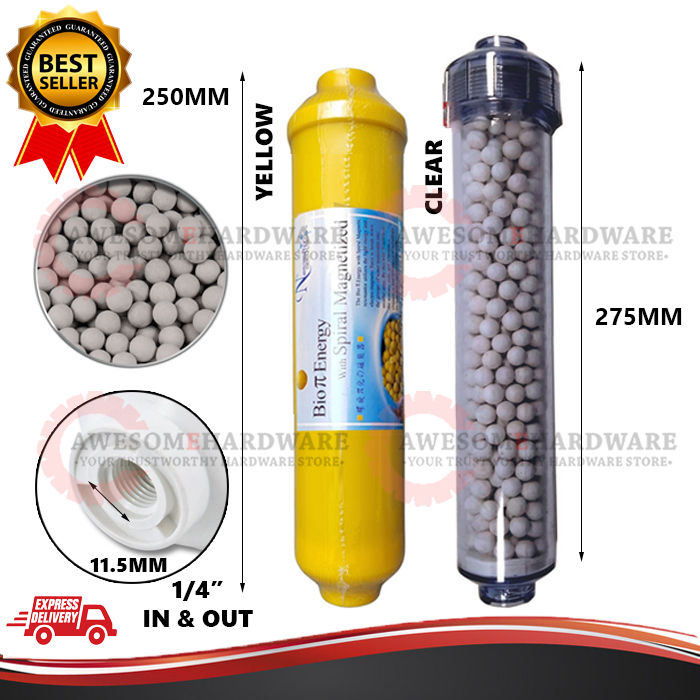 10" INLINE MINERAL WATER FILTER BIO CERAMIC ENERGY BIO MAGNETIZED WITH ...