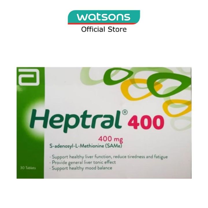 HEPTRAL Tablets 400mg (Supporting Healthy Liver Function & Healthy Mood ...
