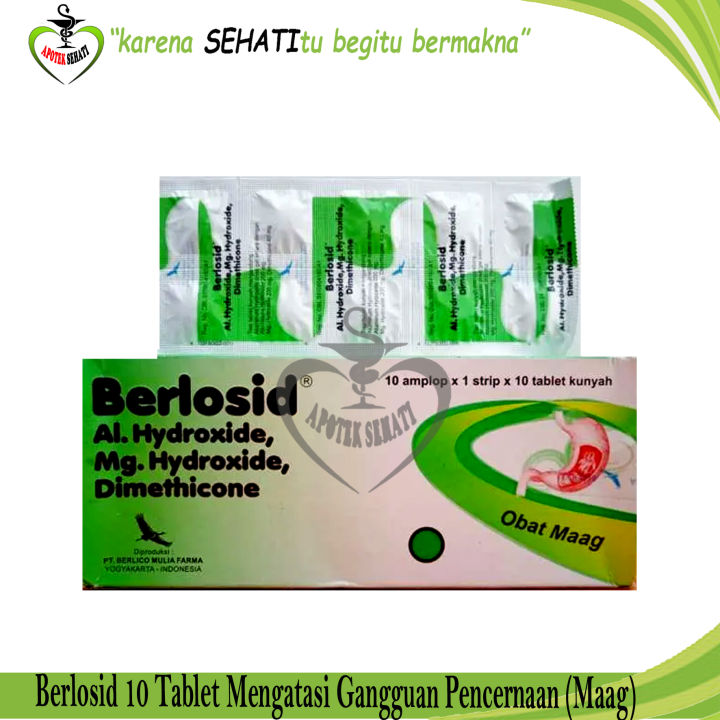 Berlosid Tablet Membantu Mengatasi Maag Saluran Pencernaan | Lazada ...
