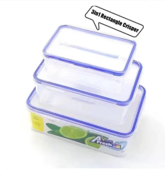 Rectangle 3pcs Food Container Tupperware 2L | Lazada PH