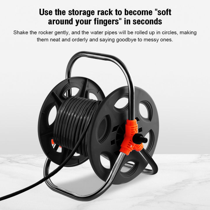 Garden Hose Reel Cart Water Pipe Storage Rack Hose Bracket Organizer ...