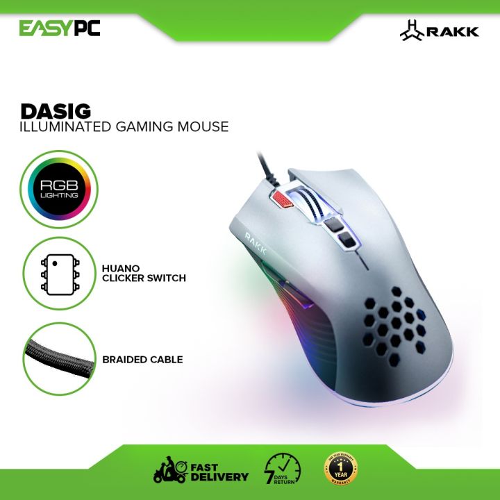 【Hot】 [Raedy Stock]₪Rakk Dasig Illuminated RGB Gaming Mouse, Rakk Gears ...