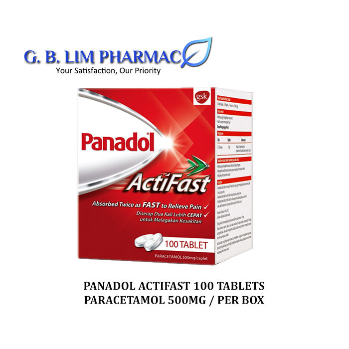 (EXP:5-FEB-2027 ) PANADOL ACTIFAST 100 TABLETS ONE BOX | Lazada