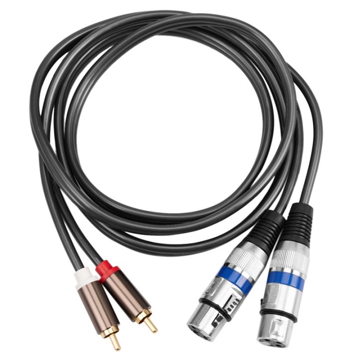 Hifi Audio Cable 2 Rca Male to Xlr 3 Pin Female Mixing Console ...