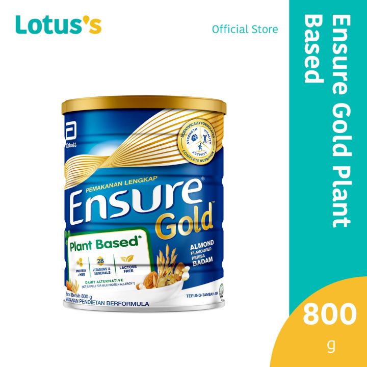 Ensure Gold Plant Based Almond Milk Powder 800g | Lazada