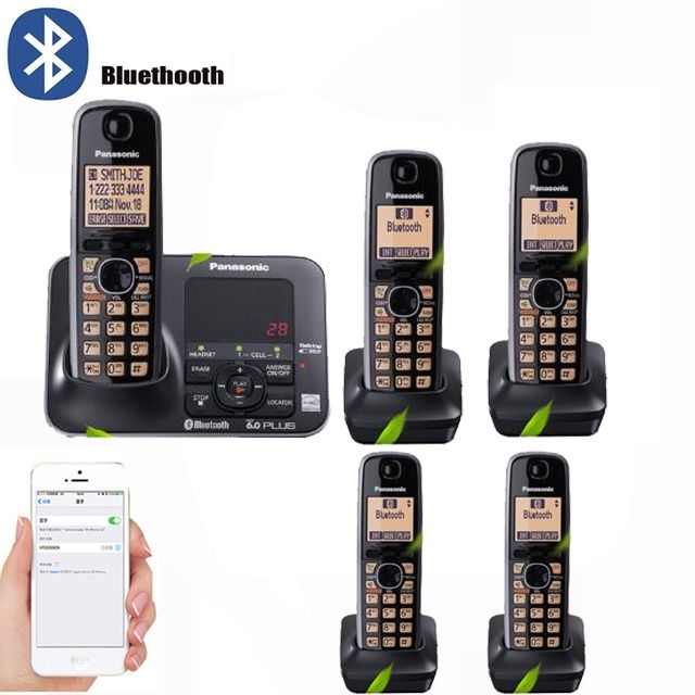 DECT 6.0 Plus Digital Cordless Telephone With Internal intercom Call ID ...