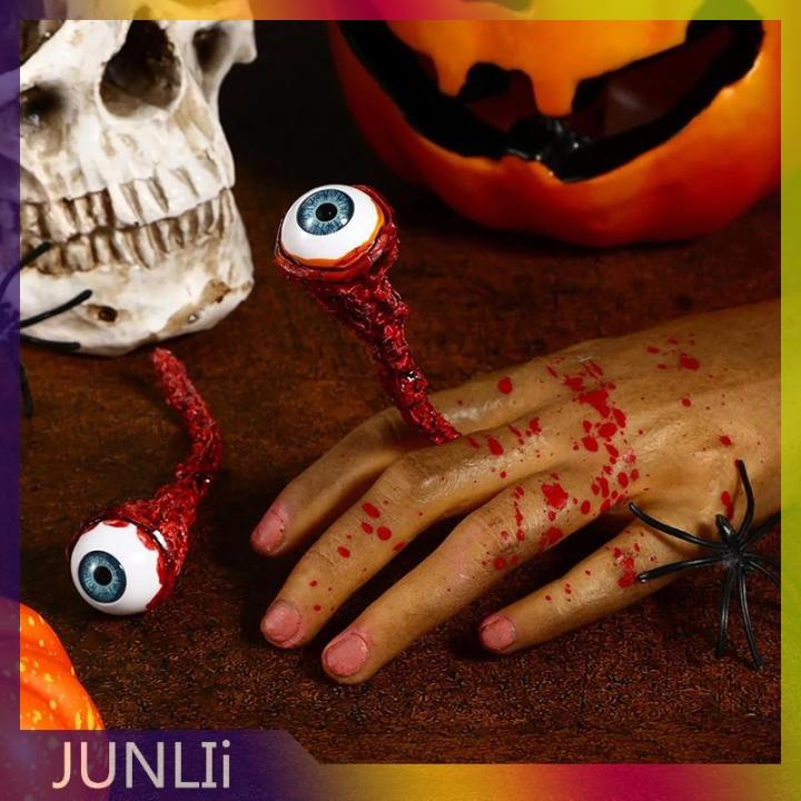 JUNLIi Halloween Fake Dead Body Eye Ball Artificial Bloody Prop ...