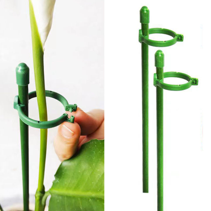 1PC Plant Stakes Green Adjustable Garden Single Stem Plant Support ...
