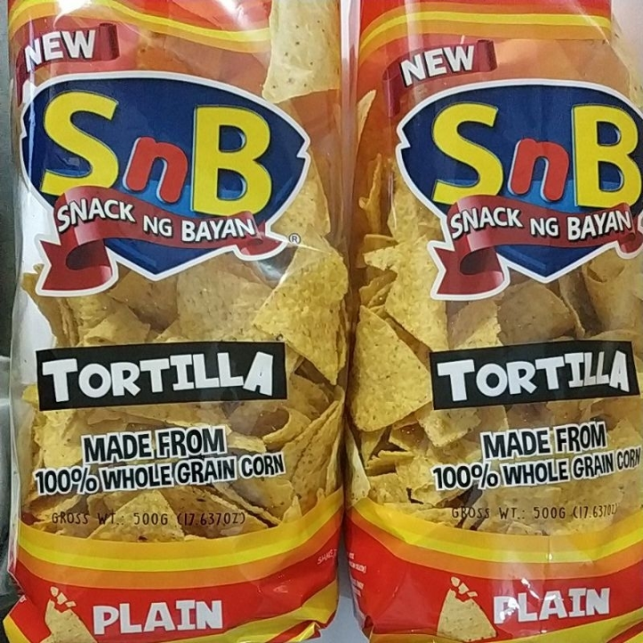 SNB Plain Nacho/Tortilla Chips 500g | Lazada PH