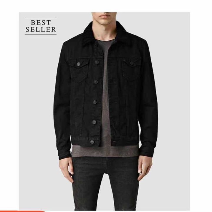 SALE‼️Men’s Denim Black jacket | Lazada PH