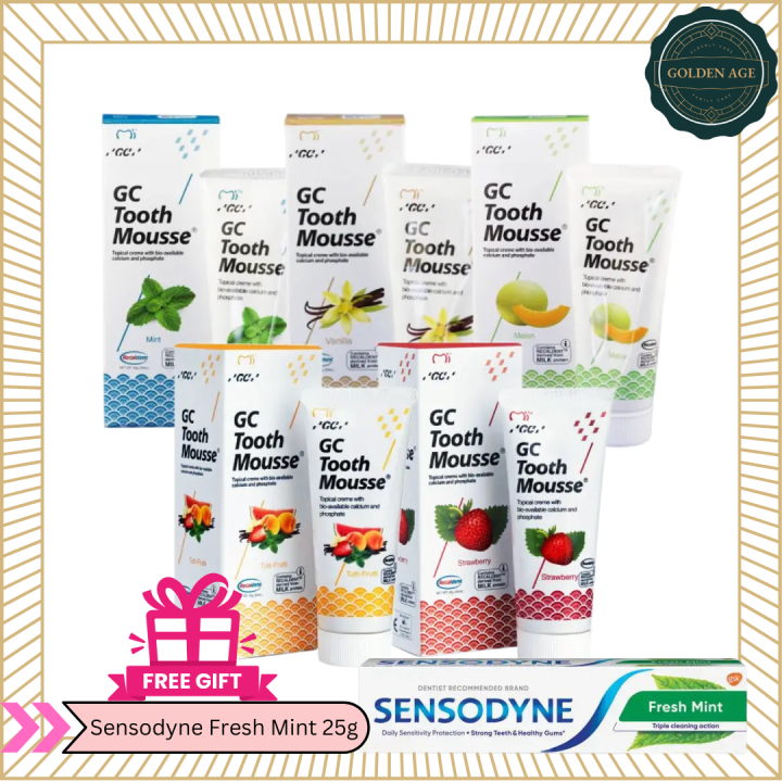 USA GC Tooth Mousse 40g for kids and pregnant mothers WITHOUT FLUORIDE ...