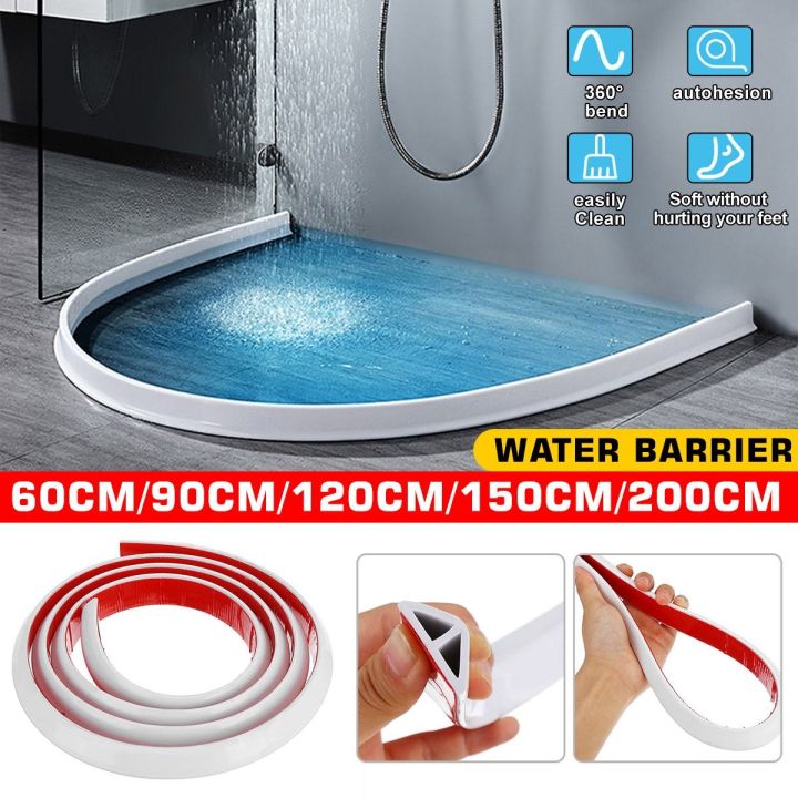【YF】☞ Bathroom Water Stopper Flood Rubber Dam and Dry Separation Shower ...