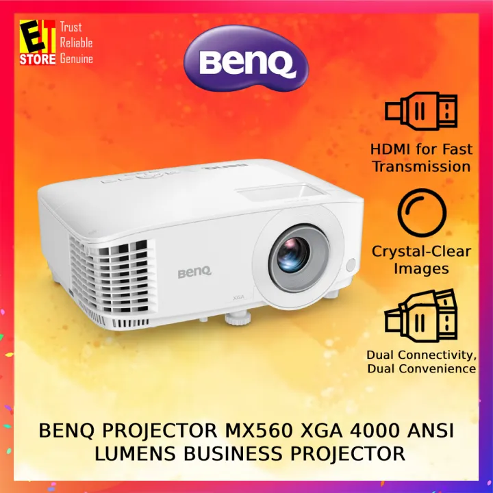 BENQ PROJECTOR MX560 XGA 4000 ANSI LUMENS BUSINESS PROJECTOR | Lazada