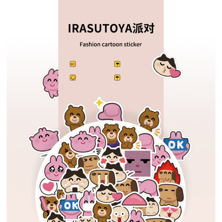 Sticker hình dán gấu thỏ Irasutoya mới nhất 2023 | Lazada.vn