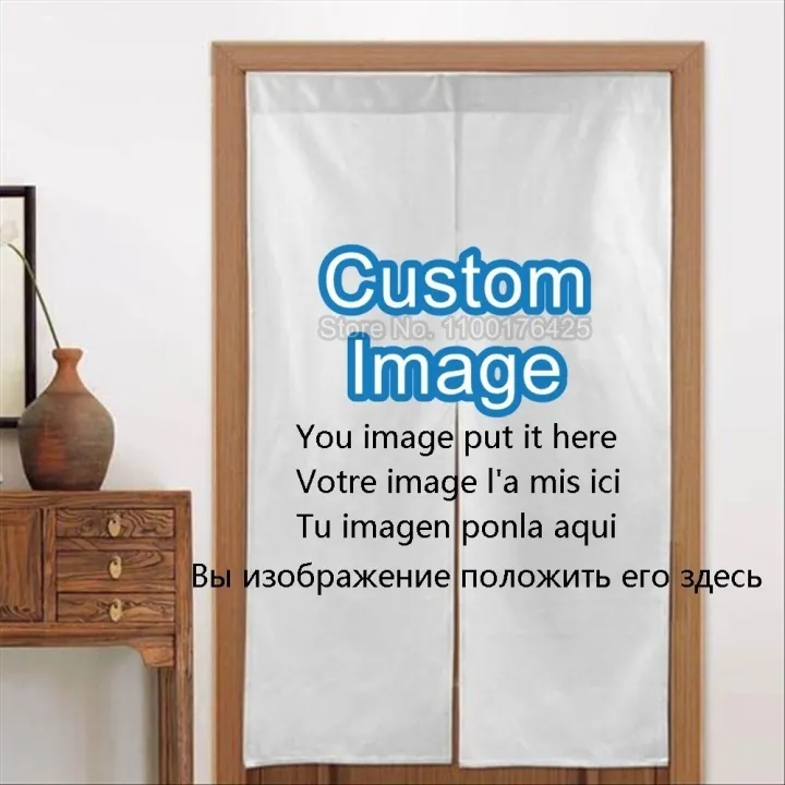 Chinese Style Door Curtain Household Kitchen Bedroom Partition Curtain ...