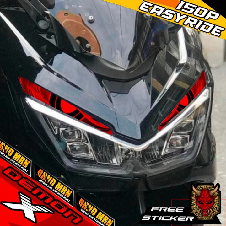 MOTORSTAR EASYRIDE 150P EYE DECAL CLEAR STICKER TINT PROTECTOR | Lazada PH