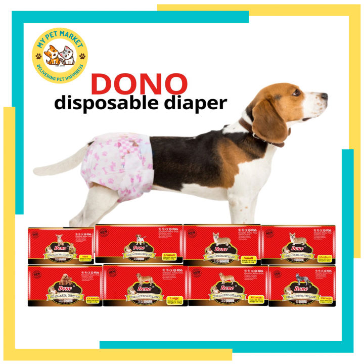 Dono Female Dog Disposable Diapers | Lazada PH