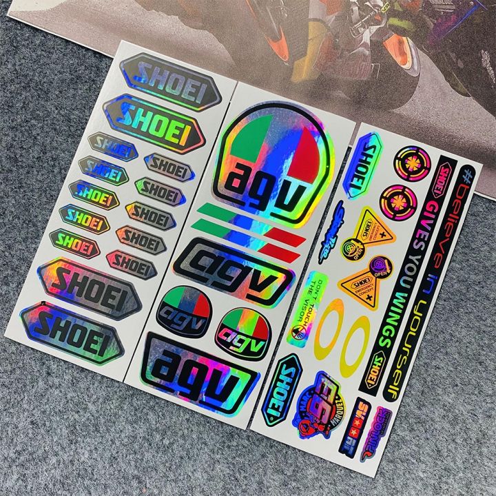 Motorcycle Laser Sticker Body Modification Sticker For Visor Sticker ...