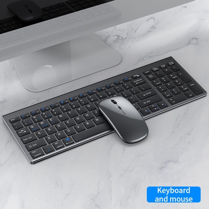 Bluetooth 2 4g Dual Mode Keyboard And Mouse Set Rechargeable Silent