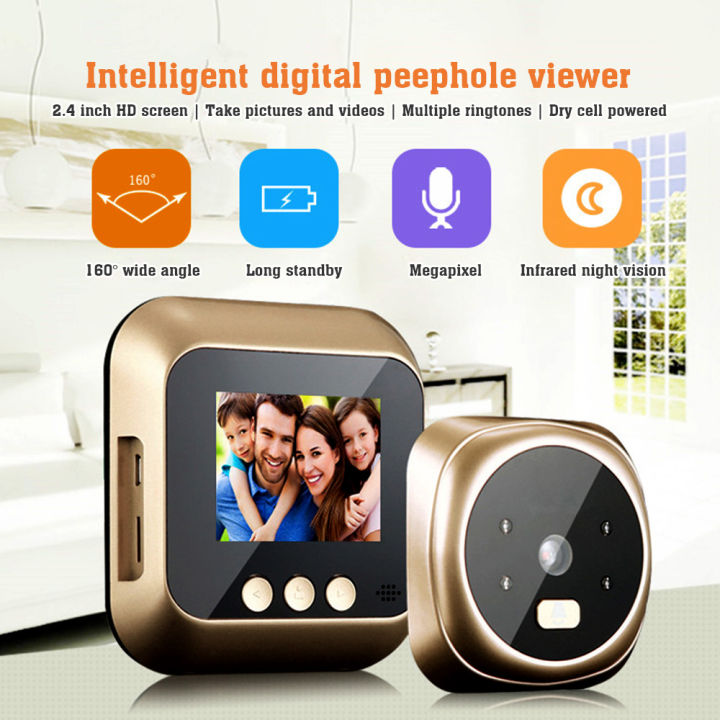 WiFi Doorbell Door Viewer Camera Door Peephole Door Camera Doorbell ...