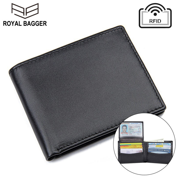 Royal Bagger New For Men Genuine Cow Leather Short Wallet Purse ...