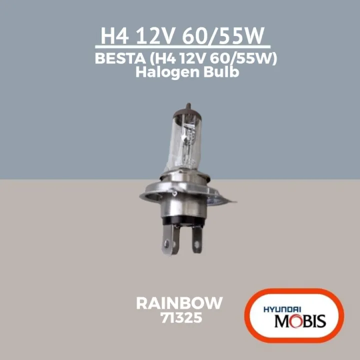 H4 12V 60/55W Halogen Bulb H4 12V 60/55W for KIA Besta [Mobis Original ...