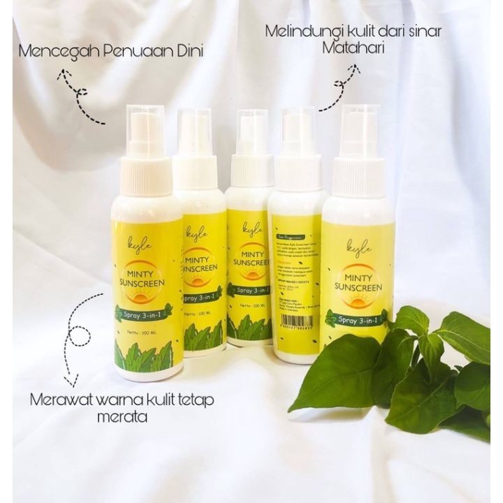 KYLE MINTY SUNSCREEN SPRAY 3in1 | Lazada Indonesia