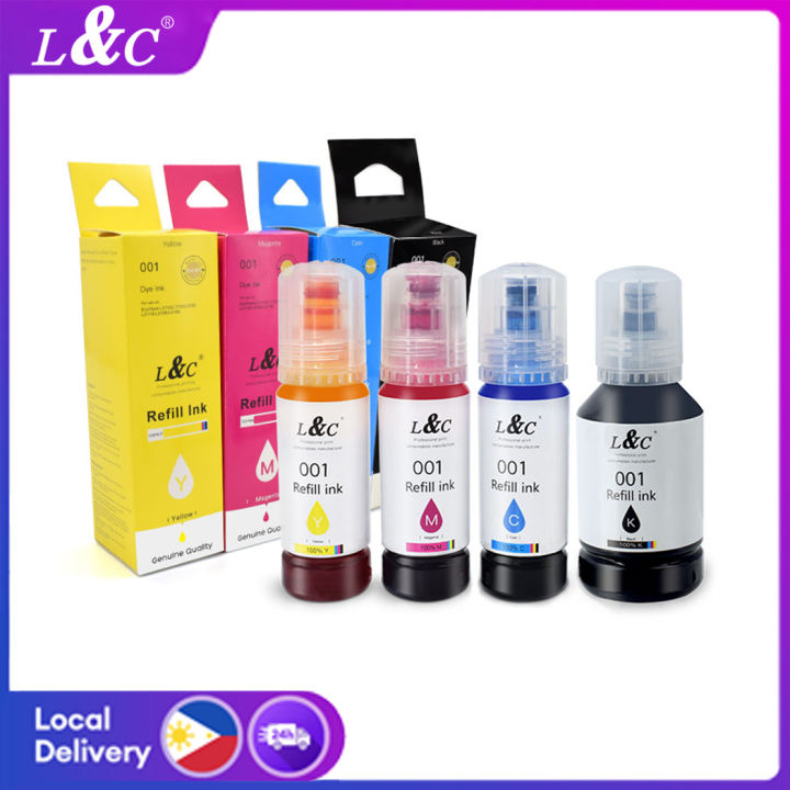 【PH Ready Stock】L&C for Epson 001 inks Dye Ink For EPSON Printers L4150 ...