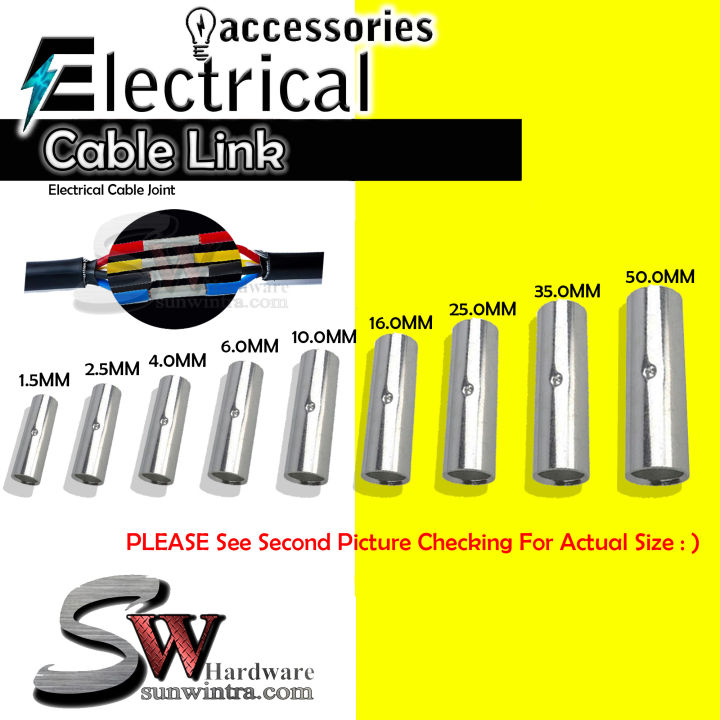 Cable Link 1.5mm 2.5mm 4mm 6mm 10mm 16mm 25mm 35mm 50mm | Lazada