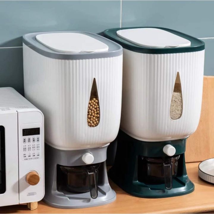 100% Original Yoky Multipurpose Large Capcity Rice Storage Dispenser ...